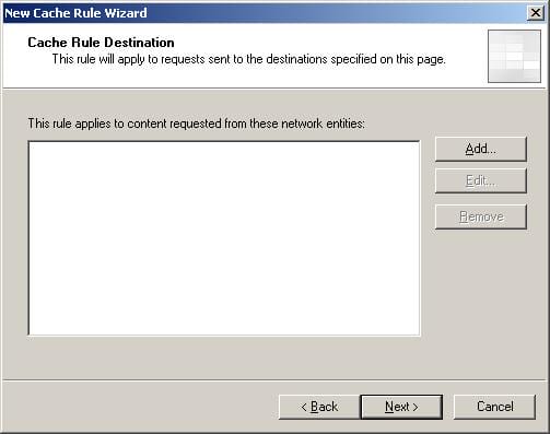 ISA Firewall Quick Tip : How to Disable Caching of Specific Website