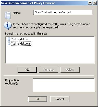 ISA Firewall Quick Tip : How to Disable Caching of Specific Website