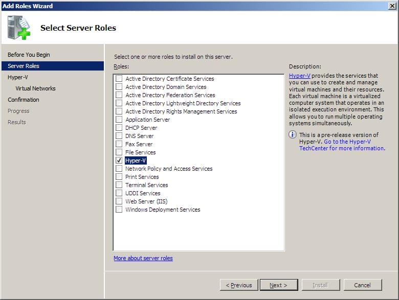Installing Hyper V And Deploying Windows Server 2008 As Your First Virtual Machine Part I