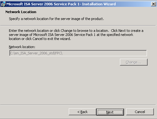 Slip Streaming ISA Server 2006 with Service Pack 1