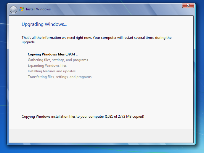 In-Place Upgrade From Windows 7 Beta To Windows 7 Release Candidate - ElMajdal.net