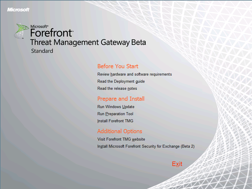 Installing Forefront Threat Management Gateway (TMG) Beta 3 - ElMajdal.net