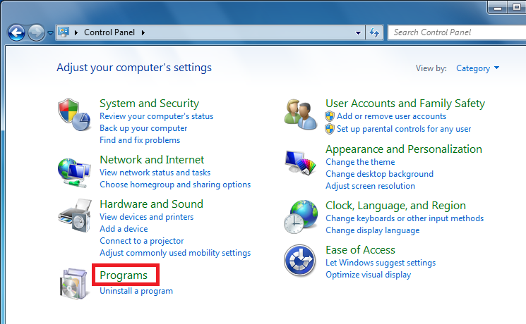 Enabling Telnet Client in Windows 7 - ElMajdal.net