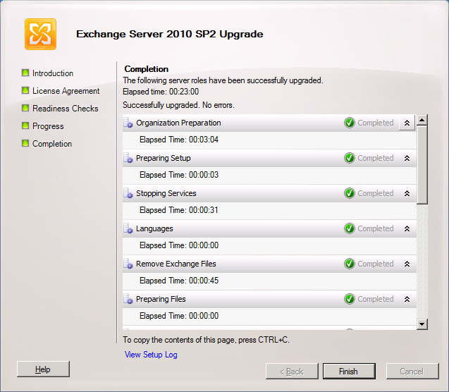 Installing Service Pack 2 For Exchange Server 2010 - ElMajdal.net