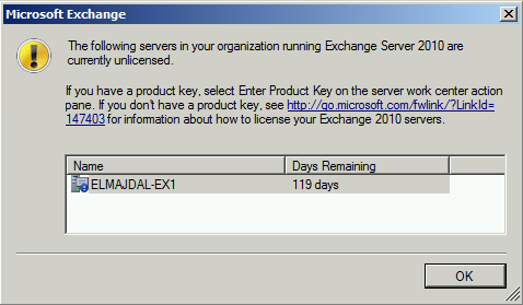 How To Activate Exchange Server 2010 - ElMajdal.net