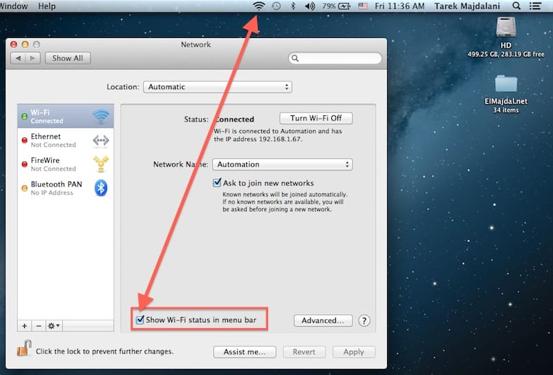 How To Connect MAC OSX To a Wireless Network - ElMajdal.net
