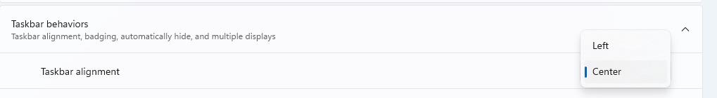 How to Left-Align Taskbar in Windows 11