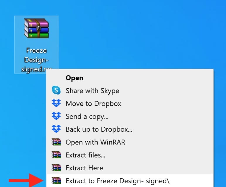 Unzipping Compressed Files on Windows Using WinRAR