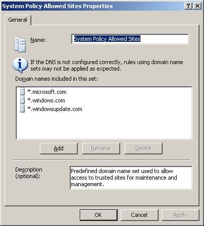 ISA Firewall Quick Tip : Allowing Internet Access From ISA Server ...
