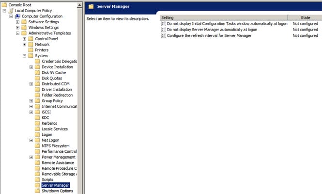 How To Turn Off The Automatic Display Of Server Manager At Logon ...