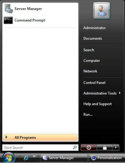Windows Server 2008 Desktop Experience Feature