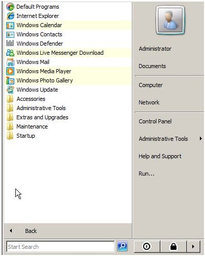 Windows Server 2008 Desktop Experience Feature