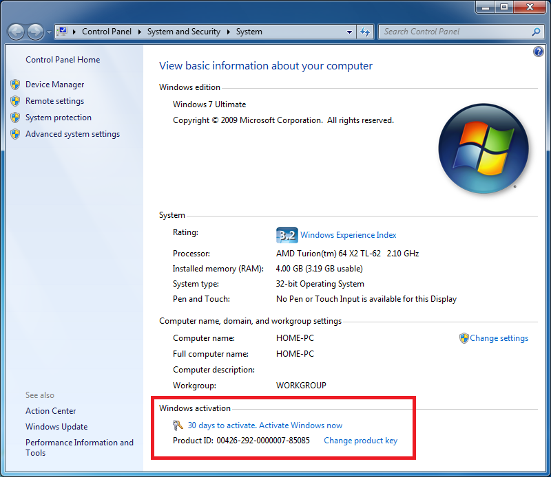 Activating Windows 7 RTM Online – ElMajdal.net