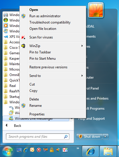 Placing Back Windows Live Messenger Icon To The Notification Area In ...
