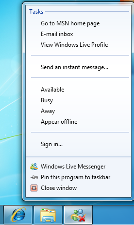 Placing Back Windows Live Messenger Icon To The Notification Area In ...