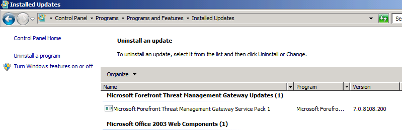 How to Determine Which Version of TMG Server 2010 is installed ...