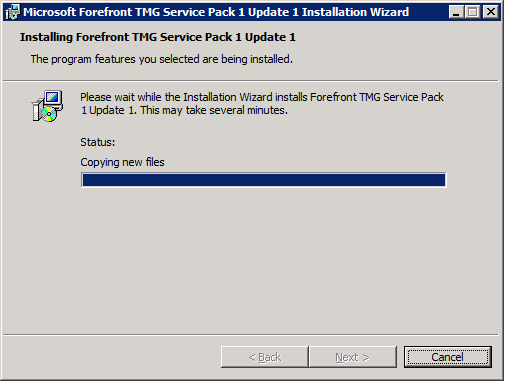 Slipstreaming TMG Server 2010 with Service Pack 1 & Software Update 1