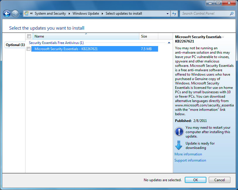 Downloading and Installing Microsoft Security Essentials - ElMajdal.net