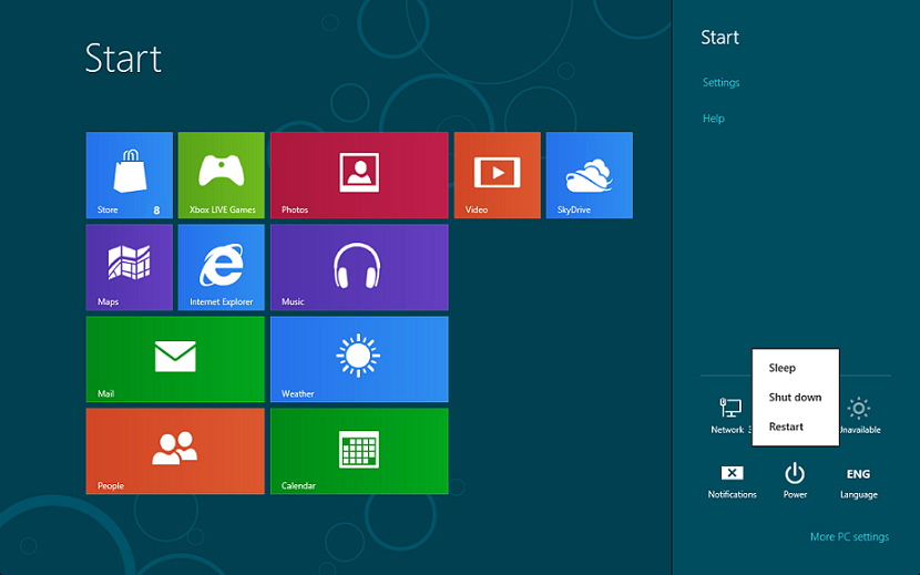 How to Shutdown or Restart Windows 8 - ElMajdal.net