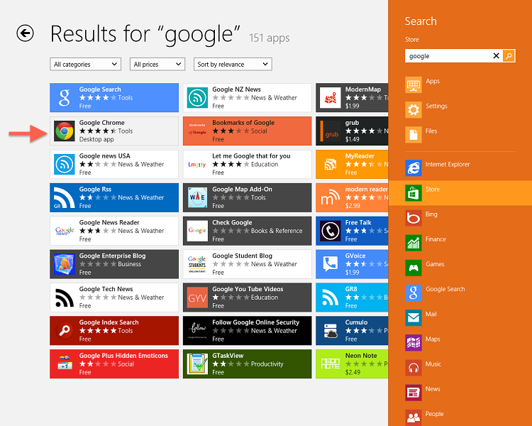 How to Download and Install Google Search and Chrome in Windows 8 ...