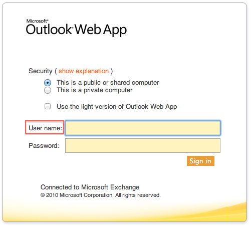 How to Change OWA Forms-Based Logon Option in Exchange Server 2010 ...