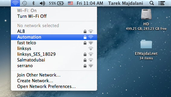 How To Connect MAC OSX To a Wireless Network - ElMajdal.net