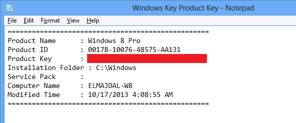 How To Find Out Your Windows 8 Product Key - ElMajdal.net