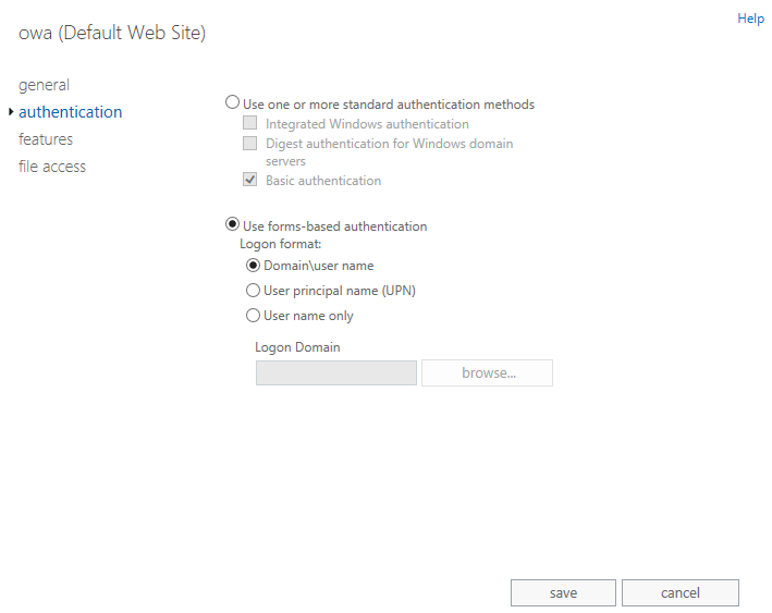 How to Change OWA Logon Option in Exchange Server 2013 - ElMajdal.net