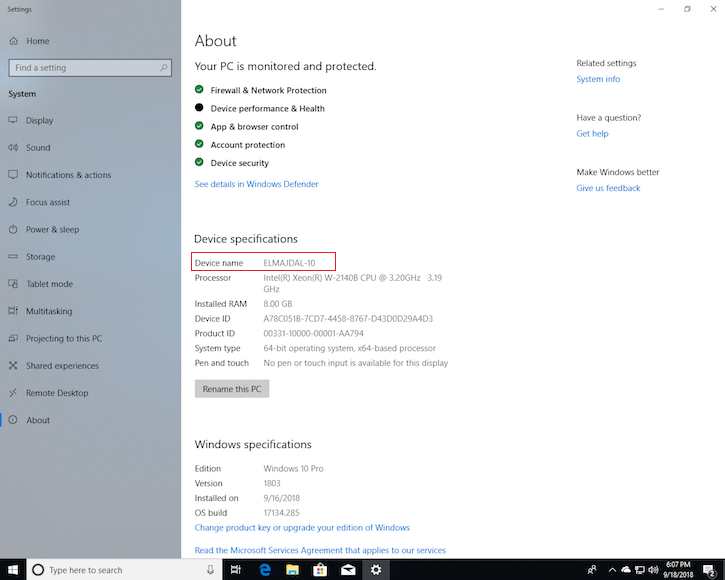 How To Change Computer Name in Windows 10