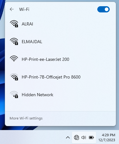 How to Connect to Wi-Fi in Windows 11