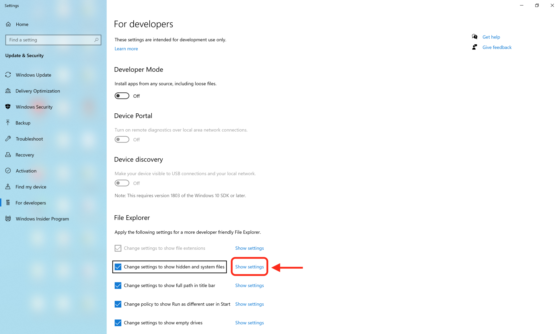 How To Show Hidden Files in Windows 10